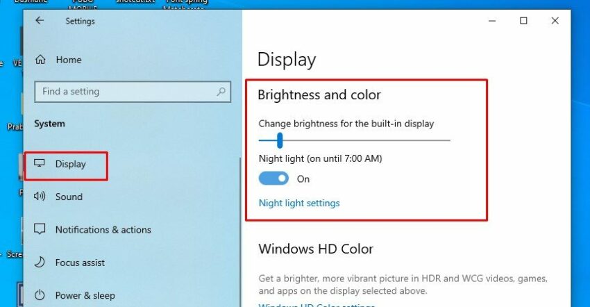 How to enable Blue Light Filter/ Night Mode in Windows 10?