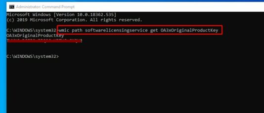 How to find Windows 7/8/10 product key using cmd, PowerShell, Registry