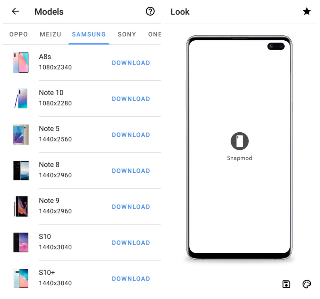 How to add device frame to your screenshot using Snapmod?