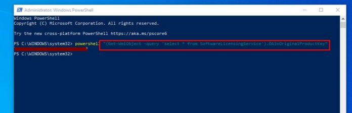 How to find Windows 7/8/10 product key using cmd, PowerShell, Registry