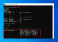 How to set a time limit for a Windows 10 user using cmd