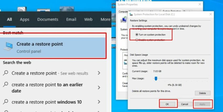 How To Create a Schedule Windows System Restore Point on Windows 10