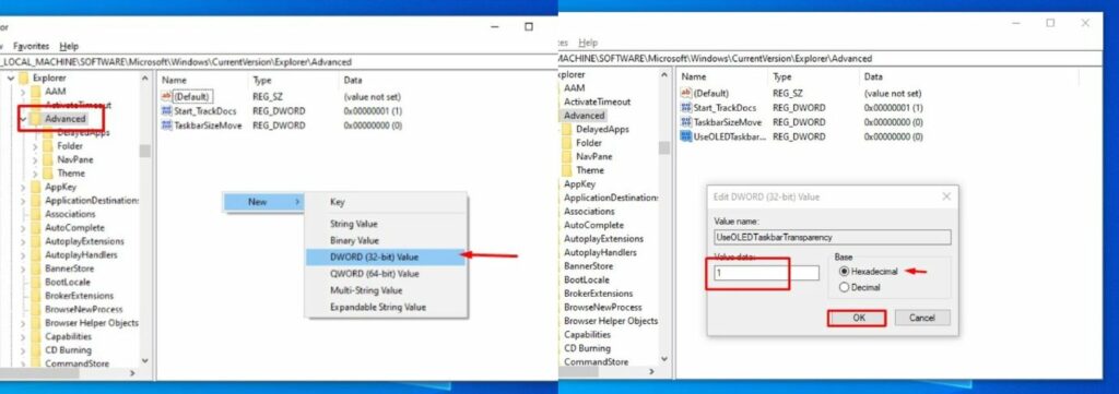 How to increase Windows 10 Taskbar transparency
