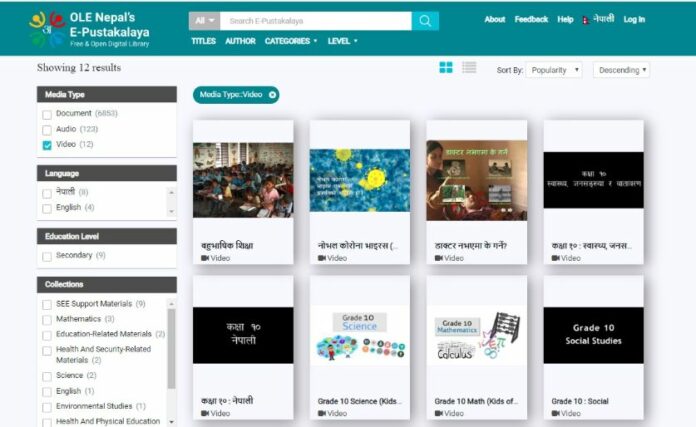 OLE Nepal’s E-Pustakalaya is a free and open digital library