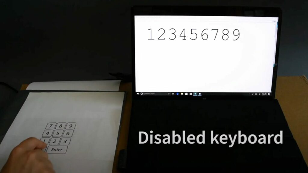 Engineer unveiled a new tech, turns any paper into a foldable keyboard