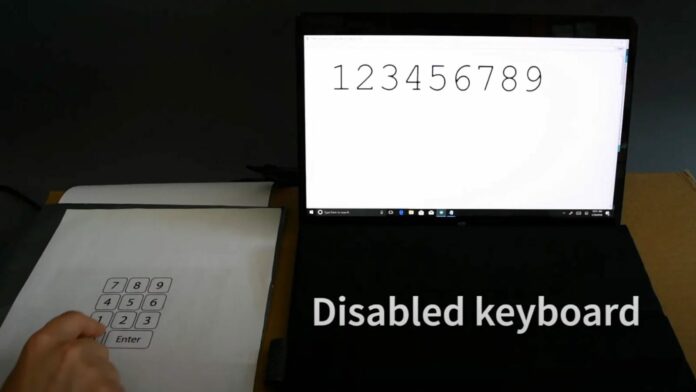 Engineer unveiled a new tech, turns any paper into a foldable keyboard